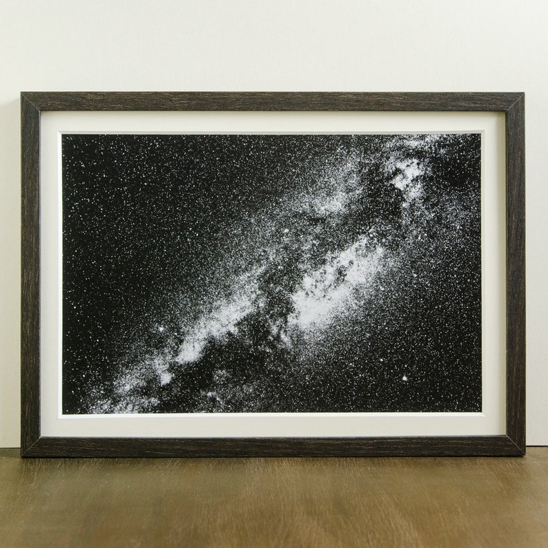 Milky Way Galaxy Starry Night Sky Photography Print on A4 - Etsy