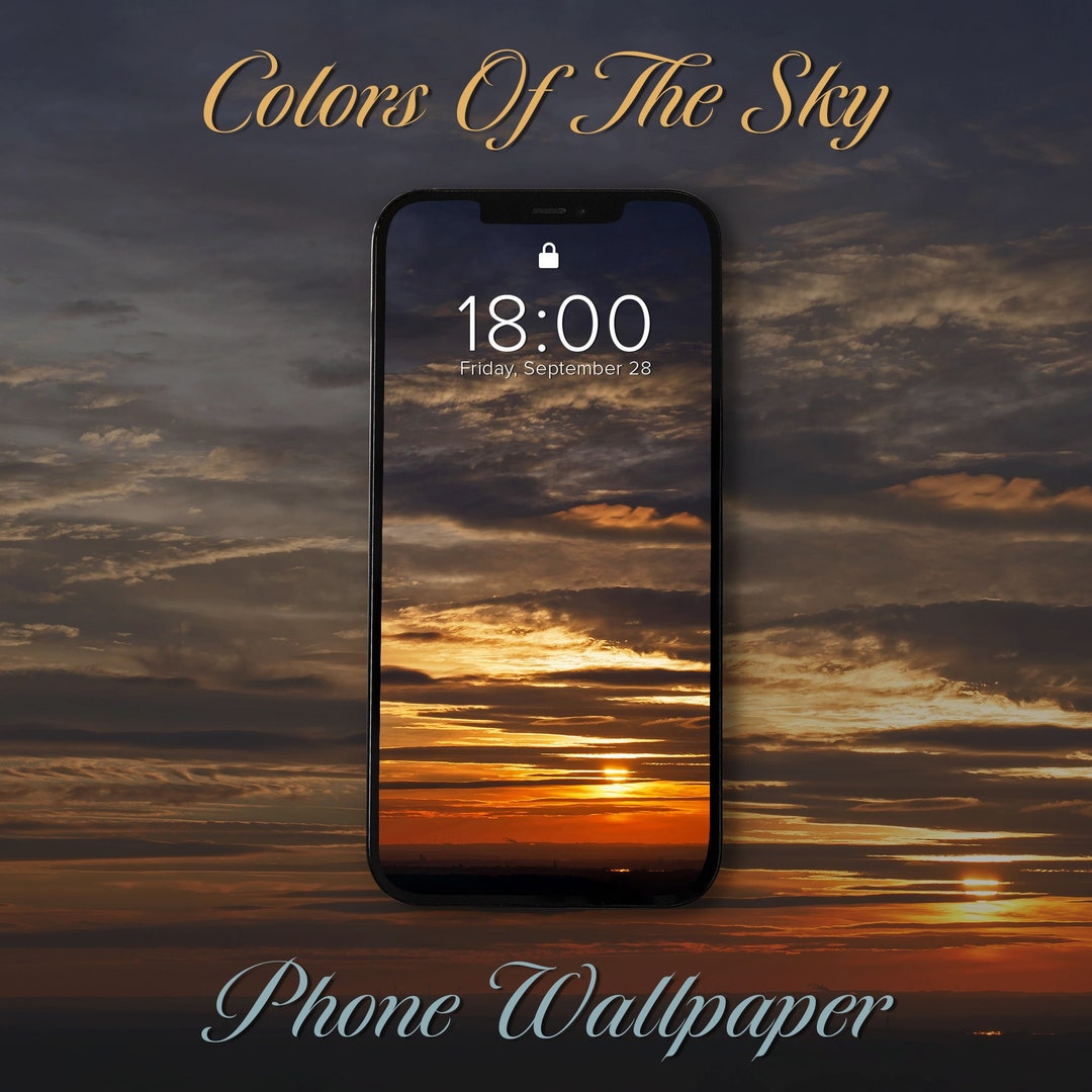 Sunset Phone Wallpaper "colors of the Sky", Nature Photography ...