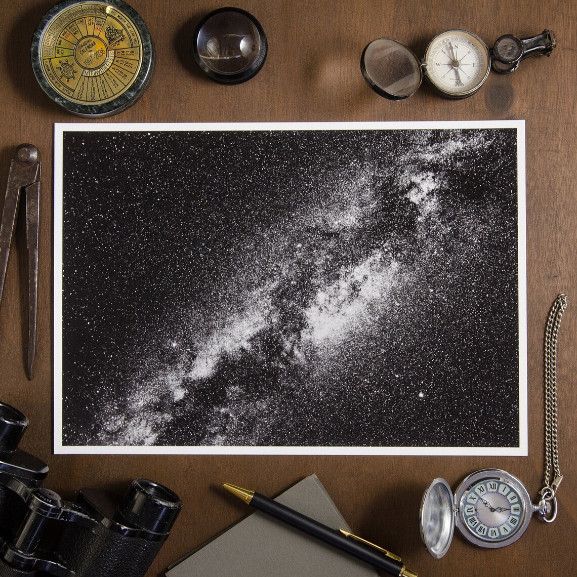 Milky Way Galaxy Starry Night Sky Photography Print on A4 - Etsy