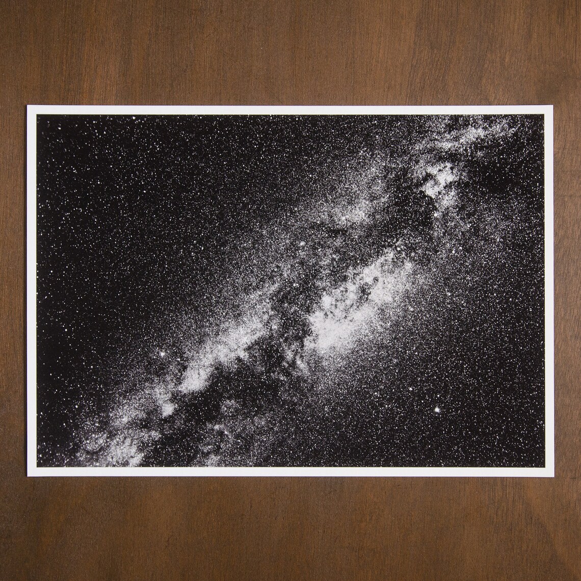 Milky Way Galaxy Starry Night Sky Photography Print on A4 - Etsy