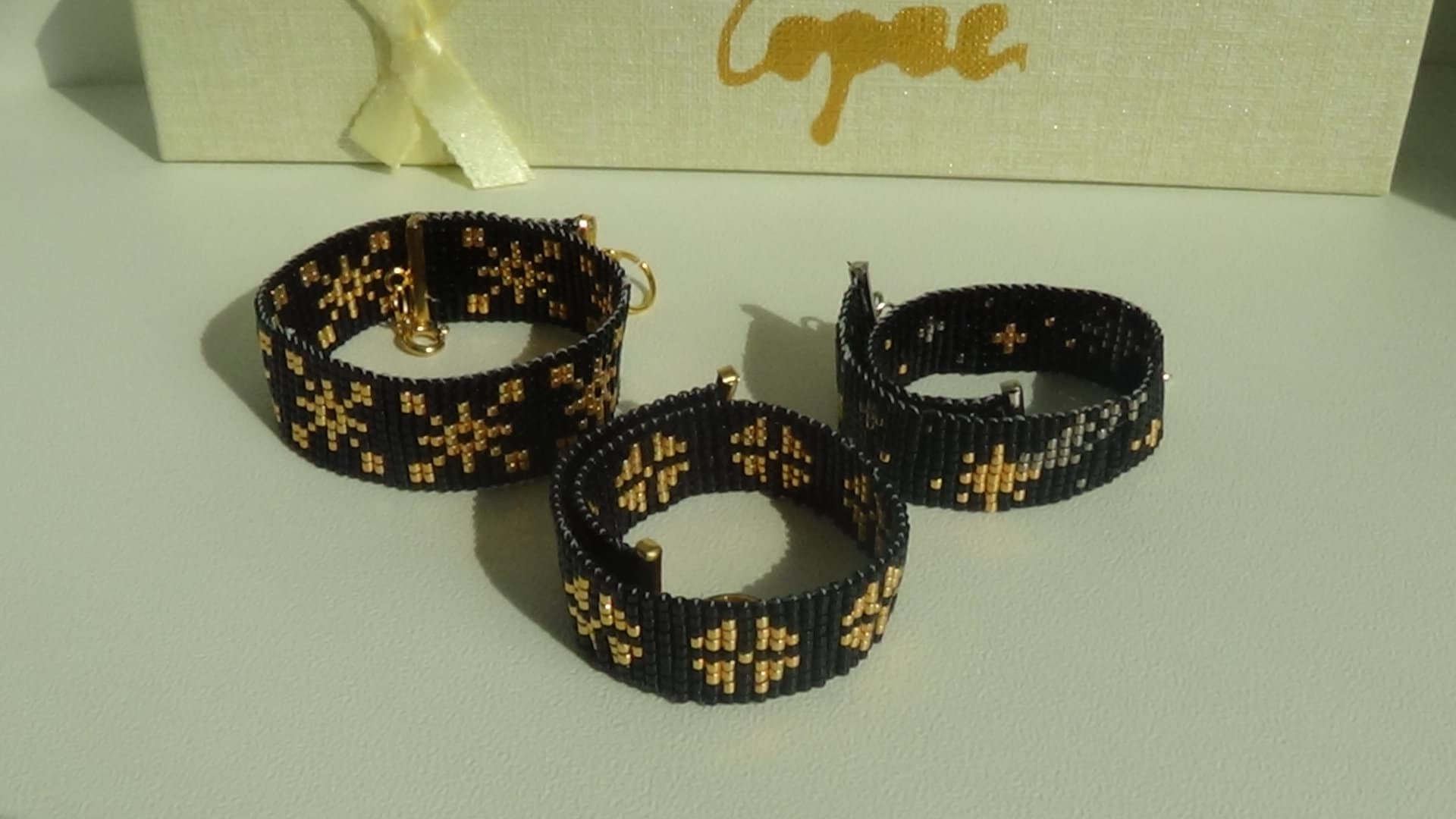 Bead Loom Patterns Black and Star Loom Bracelet Pattern - Etsy