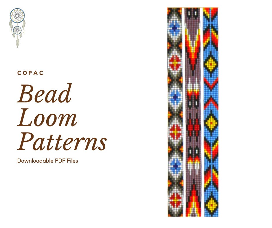 Bead Loom Pattern, American Native Loom Bracelet Pattern, Delica Bead ...