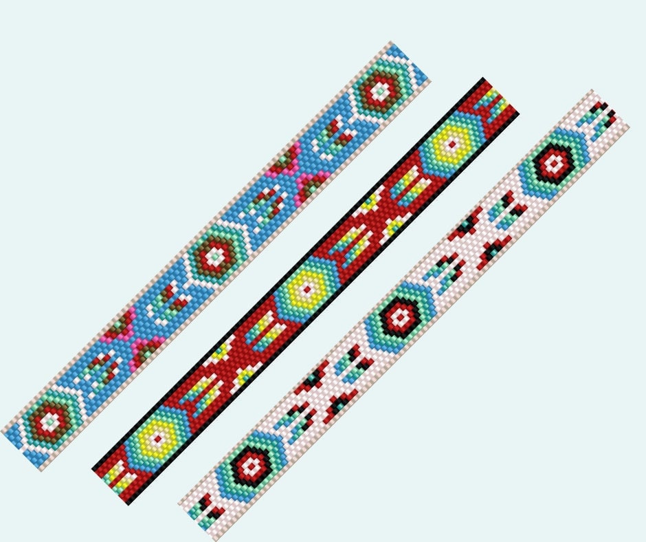 Bead Peyote Pattern, American Native Peyote Bracelet Pattern, Delica ...