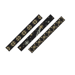 5 Bead Loom Patterns, Moon Phases Bead Loom Bracelet Patterns, Delica ...