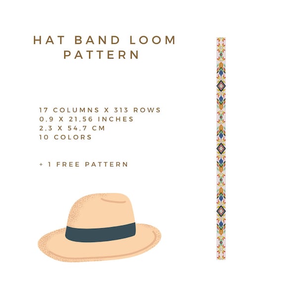 Beaded Loom Hat Band Patterns - Etsy