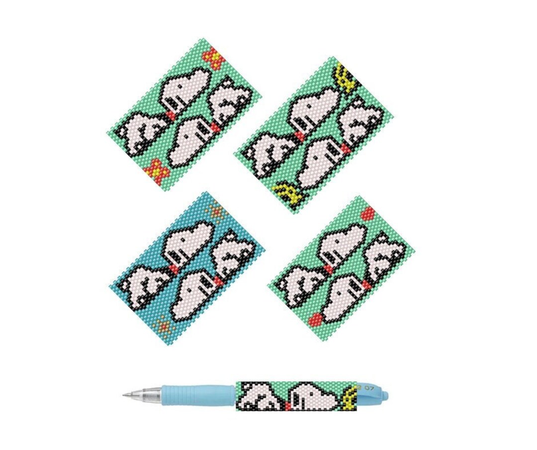 Peyote Pen Cover Patterns, Snoopy Christmas Bead Even Peyote Patterns ...