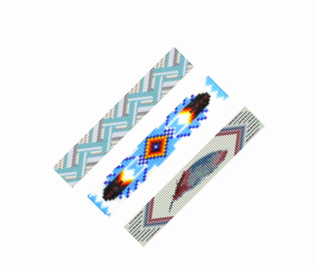 Feather Bead Loom Patterns, American Native Loom Bracelet Patterns ...