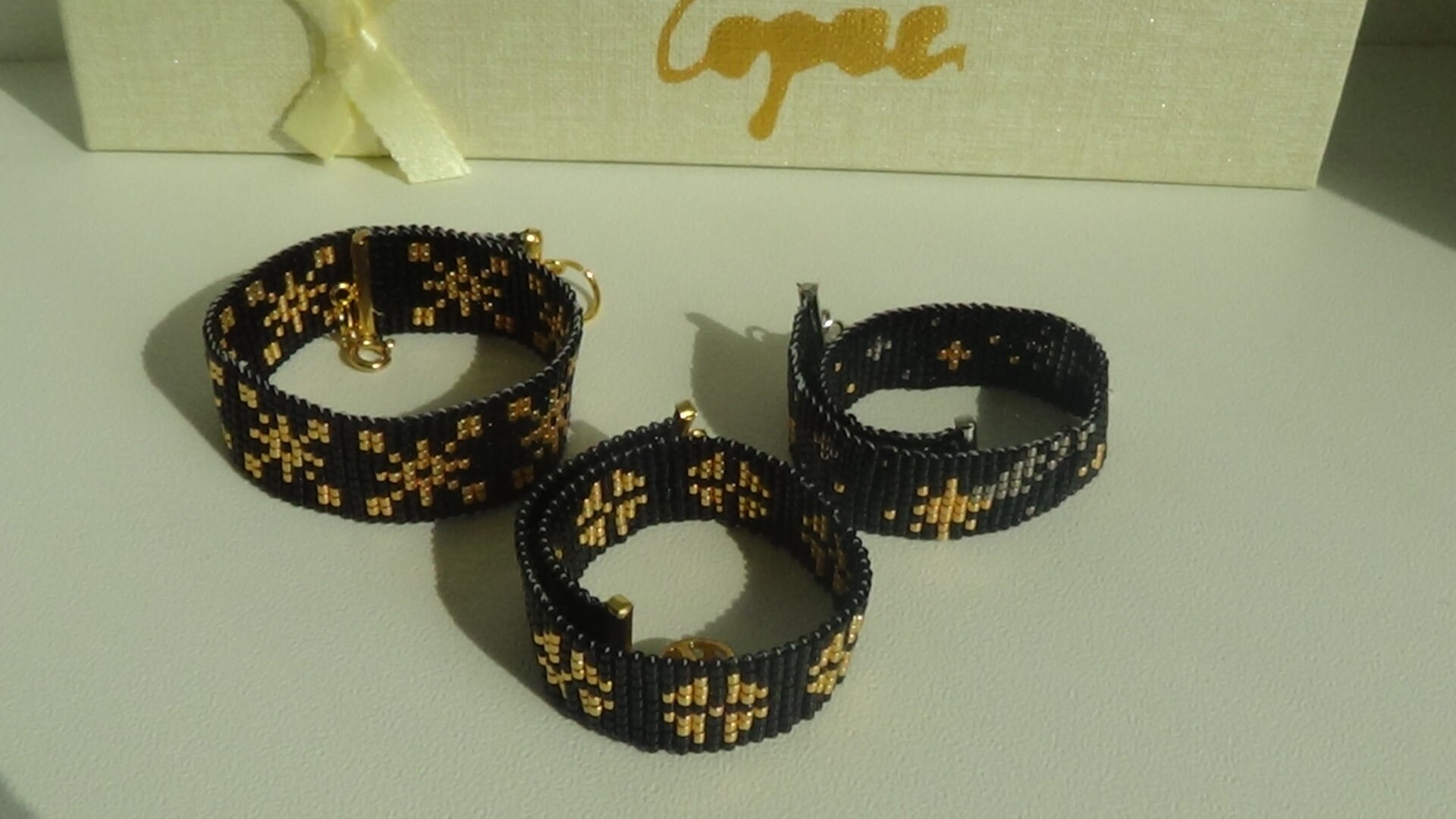 Bead Loom Patterns Black and Star Loom Bracelet Pattern - Etsy