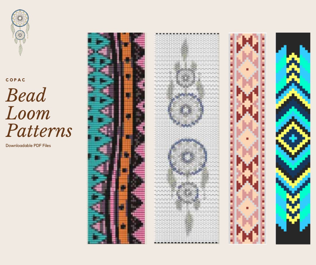 Bead Loom Patterns, American Native Bead Loom Bracelet Patterns, Delica ...