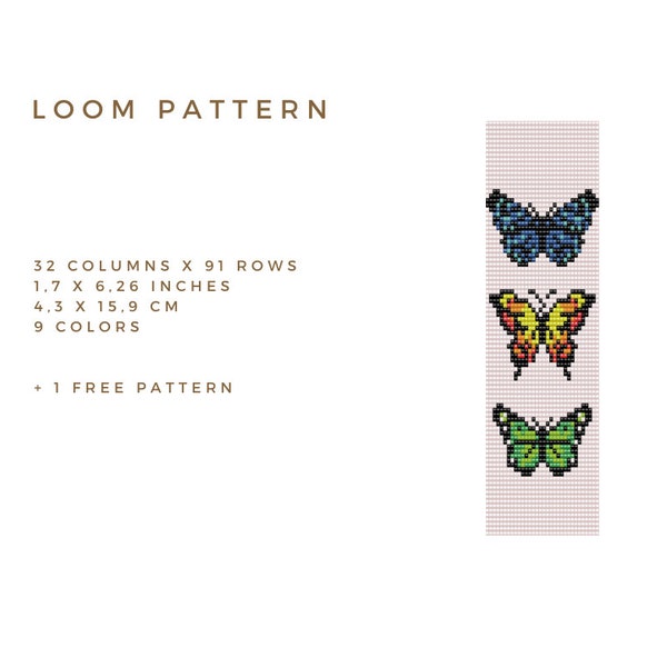 Beaded Butterfly Pattern - Etsy