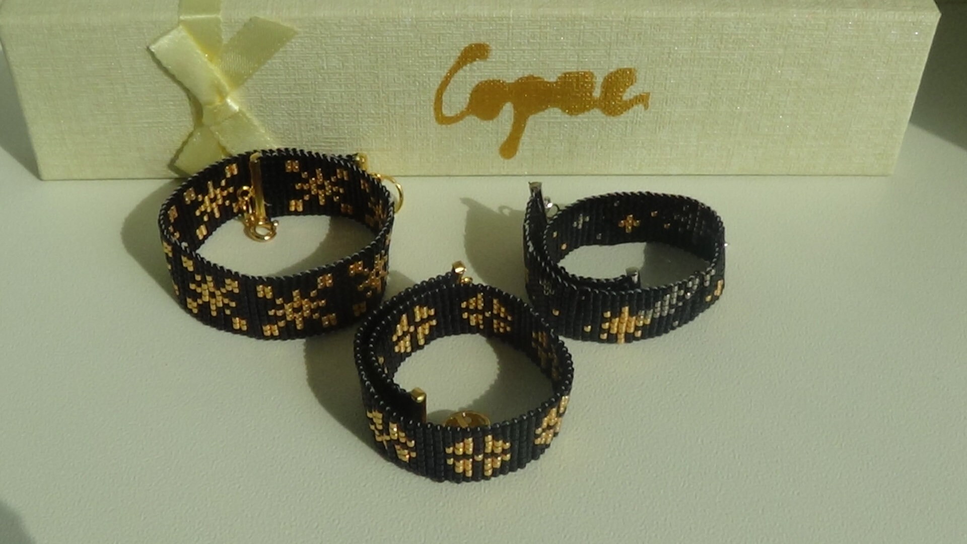 Bead Loom Patterns Black and Star Loom Bracelet Pattern - Etsy