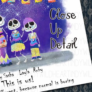 Halloween Personalised Family Print Skeleton Family Portrait - Etsy UK