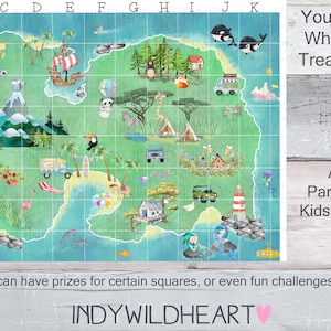 Digital Download Treasure Map With Co-ordinates for Parties, Games ...
