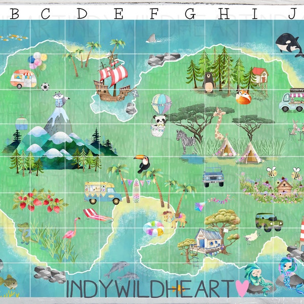 Birthday Treasure Map - Etsy UK