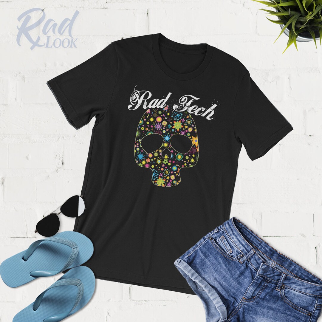 Rad Tech Bright Skull - Radiology Shirts - Tank Top - Radiography ...