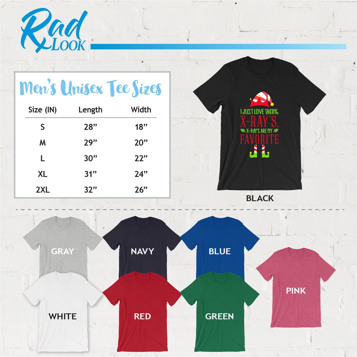 Love Taking X-rays, X-ray Elf - Radiology Tshirt - Tank Top - Hoodie ...