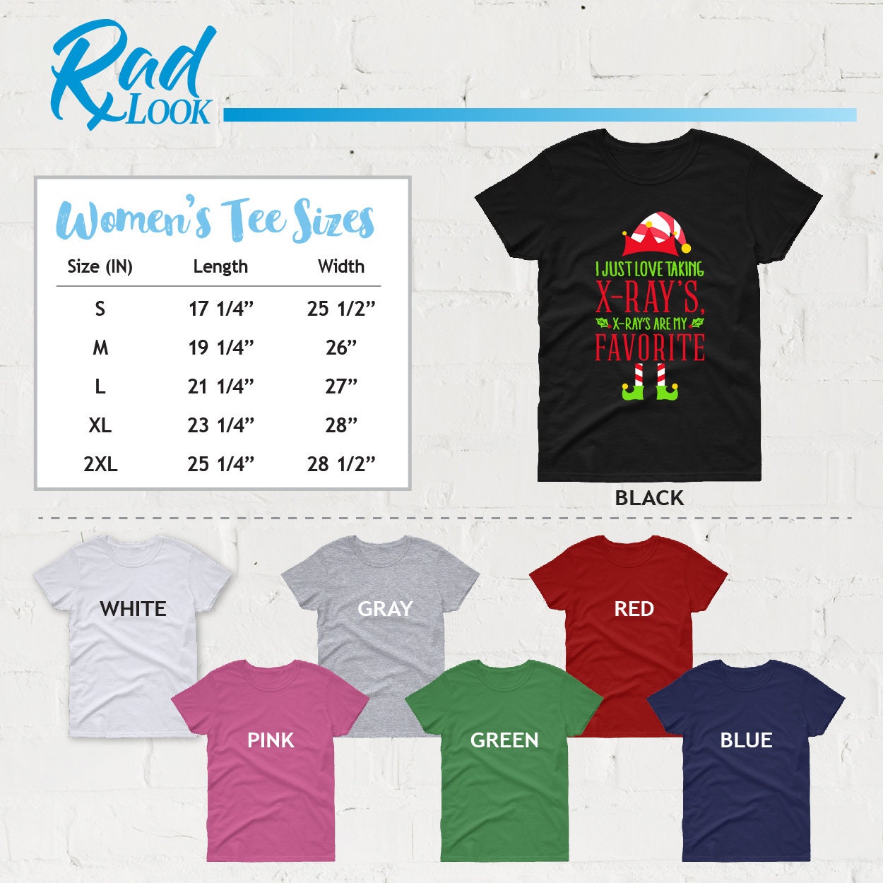Love Taking X-rays, X-ray Elf - Radiology Tshirt - Tank Top - Hoodie ...