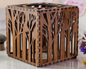 Wooden Candle Box | Etsy