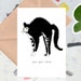 Cat Card. Cats. Scaredy Cat. Encouragement. You Got This. - Etsy