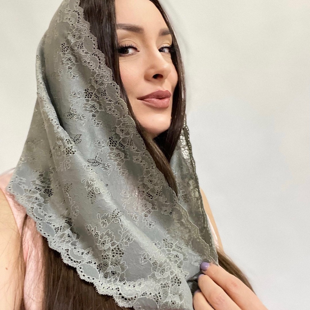 Catholic Veil | Lace Chapel Veil | Church Veil | Veil Mantilla | Lace ...