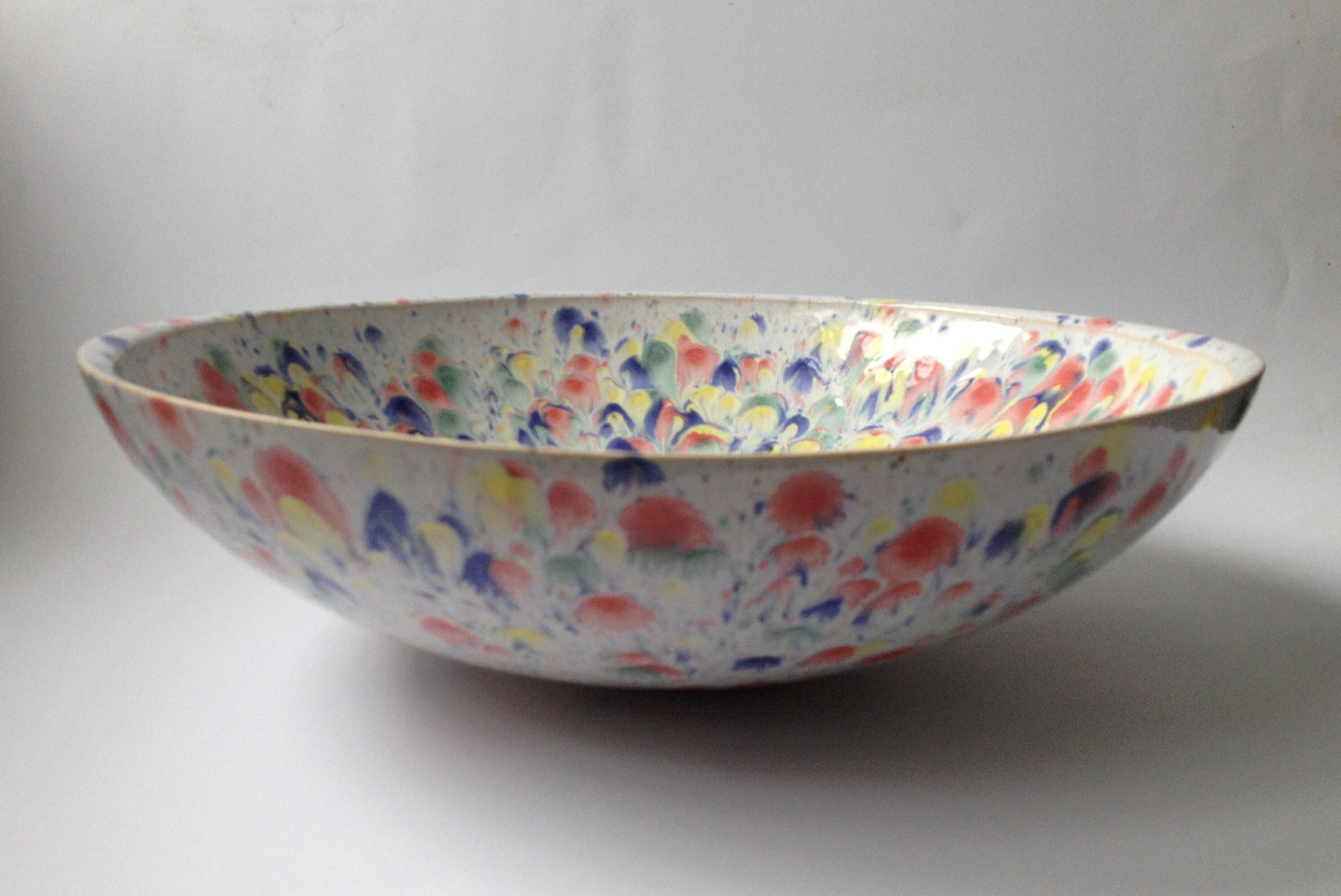 Small Ceramic Sink Ø 35 Cm/bathroom Sink/vessel Sink/waschbecken ...