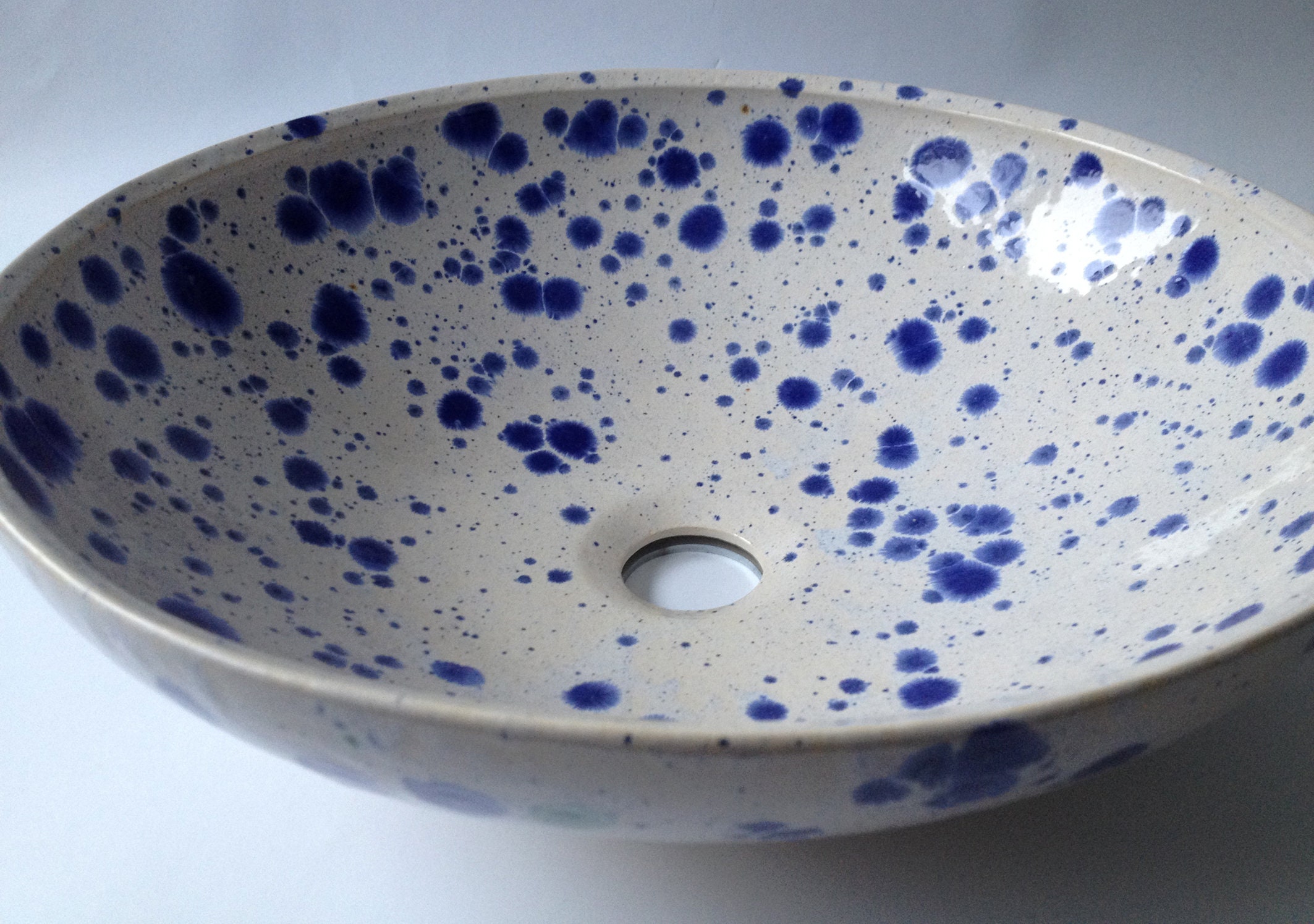 Ceramic Sink Ø 35 Cm/bathroom Sink/vessel Sink/waschbecken - Etsy