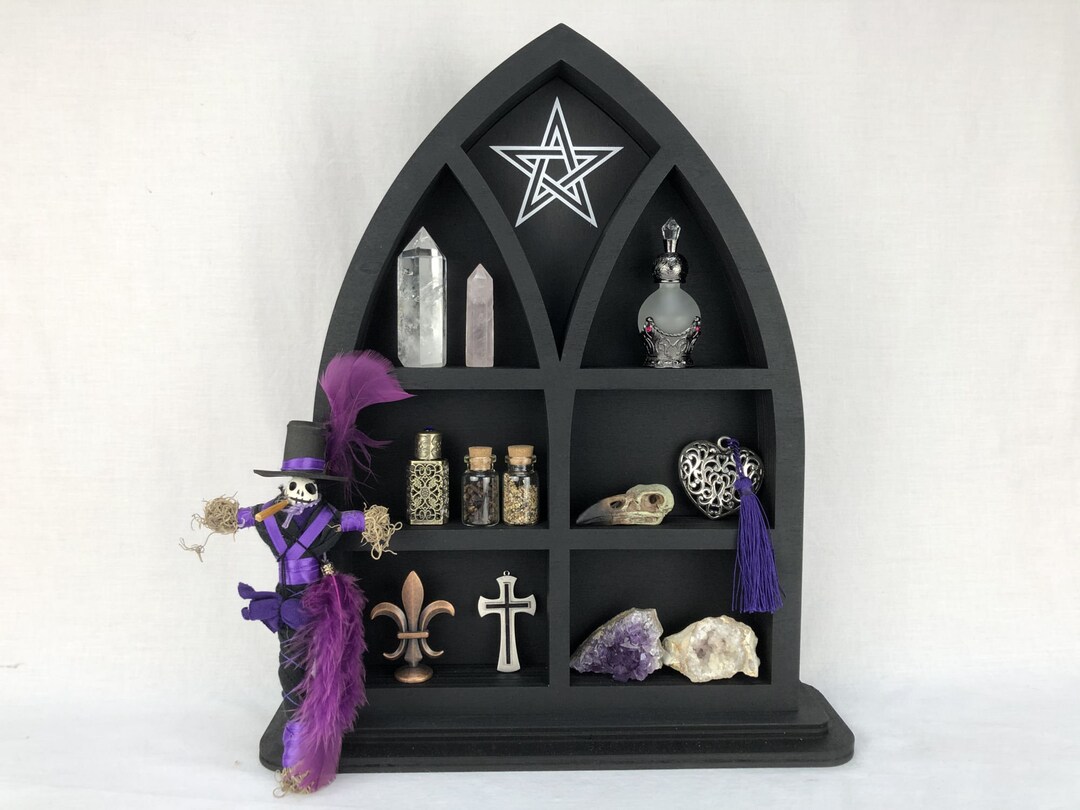 Gothic Arch Apothecary Crystal/trinket Shelf - Etsy UK