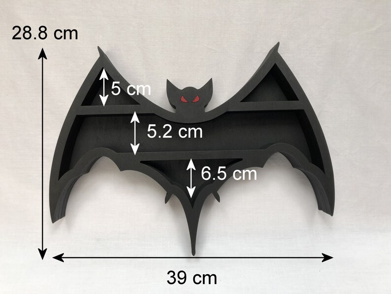 Bat Wall Mount Display Shelf - Etsy