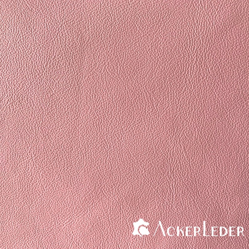 Leather Cow Nappa Leather Pieces Slightly Grained Cuts Pink Baby Pink ...