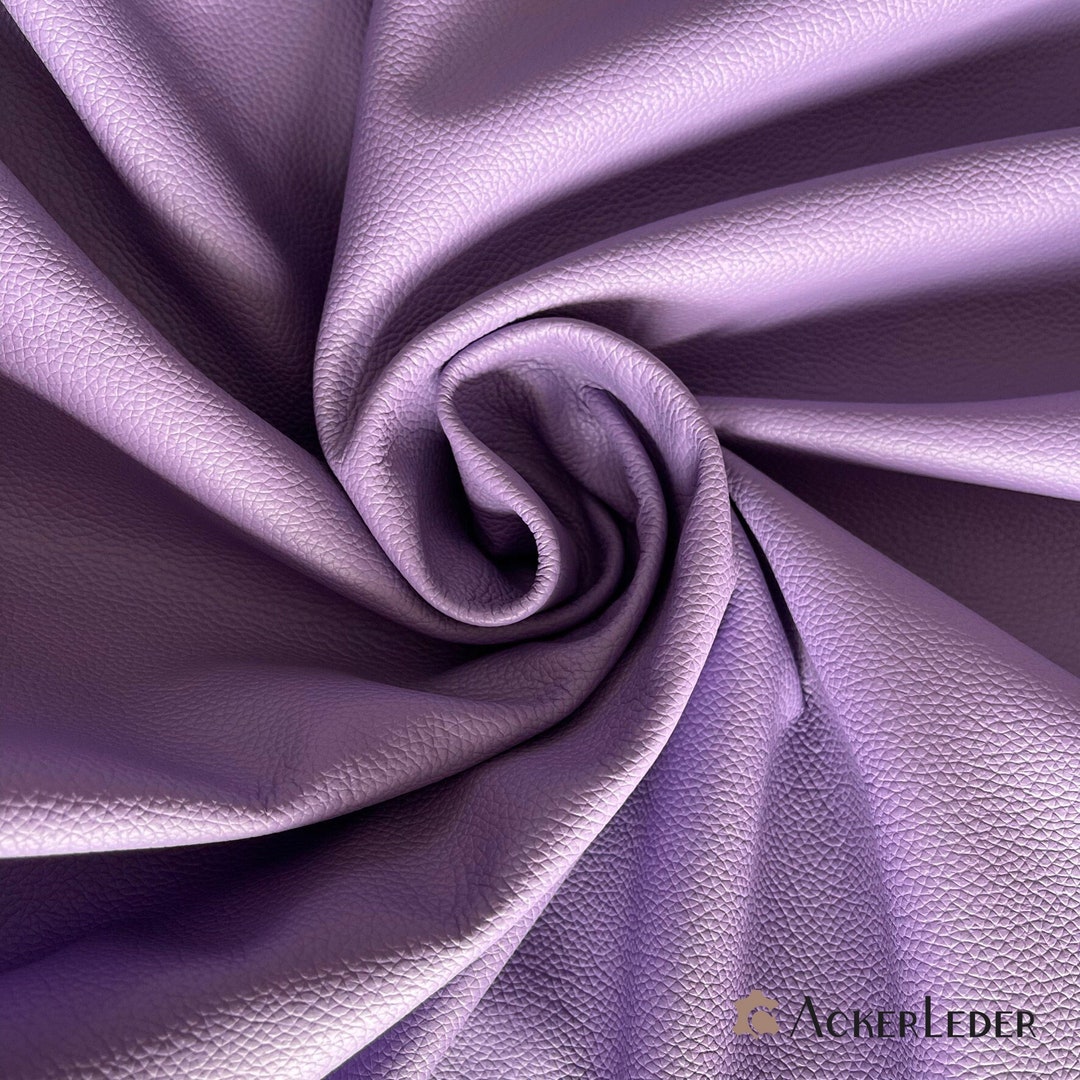 Leather Cow Nappa Leather Pieces Slightly Grained Cuts Lilac Pastel ...