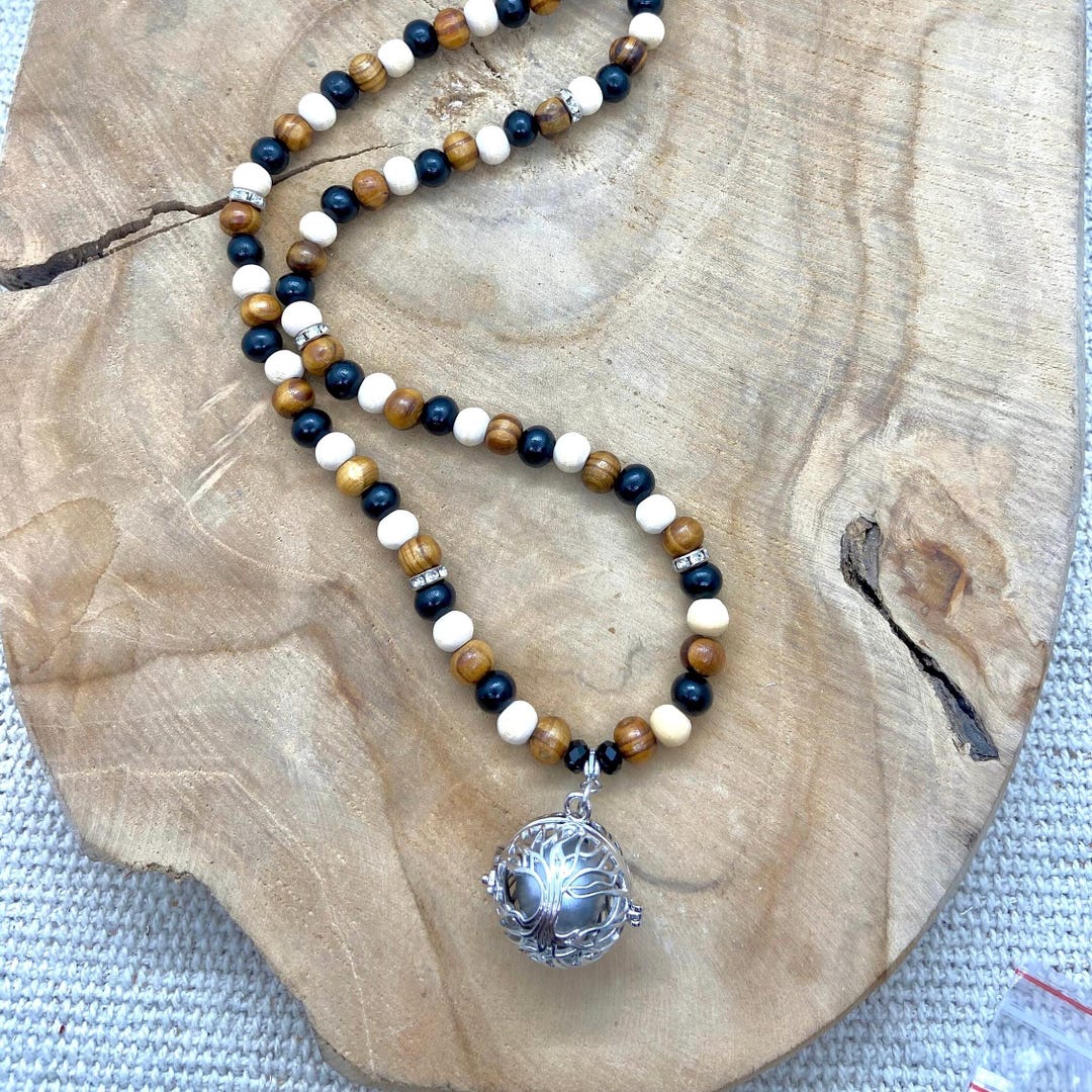 Wooden Pregnancy Bola Tree of Life - Maternity Pendant - Etsy