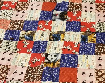 Puppy quilt | Etsy