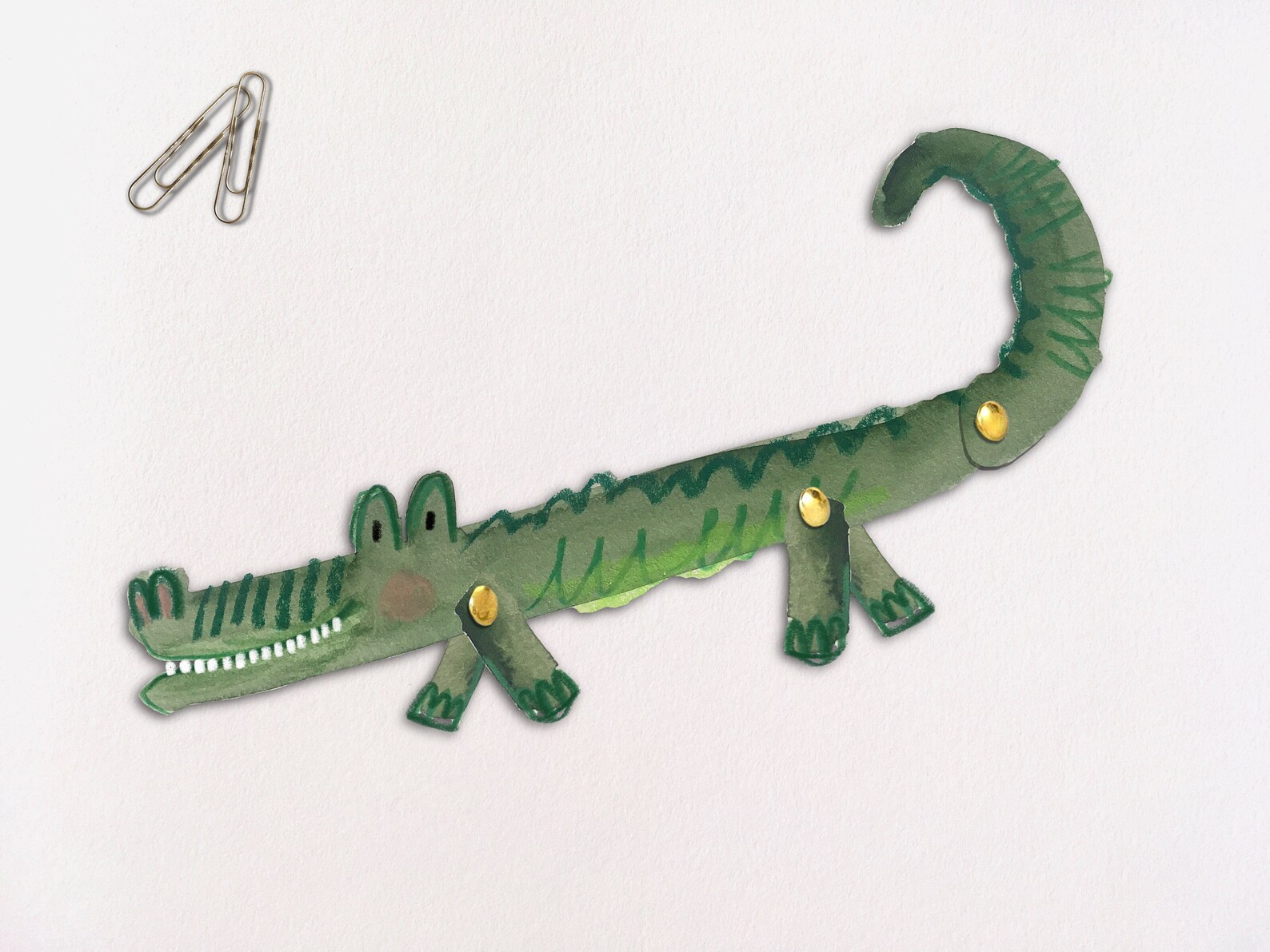 Crocodile Paper Puppet Animal Paper Doll - Etsy UK