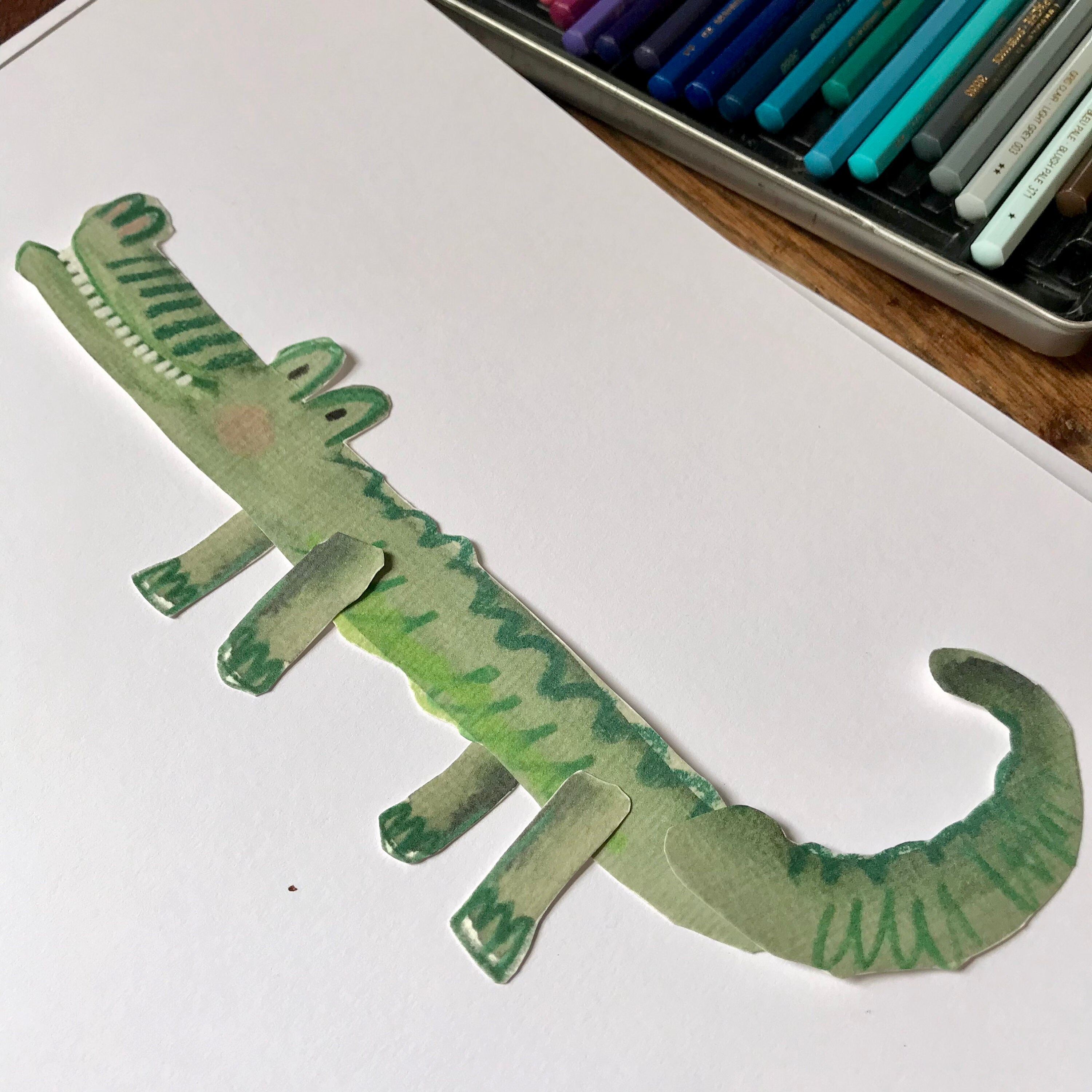 Crocodile Paper Puppet Animal Paper Doll - Etsy UK