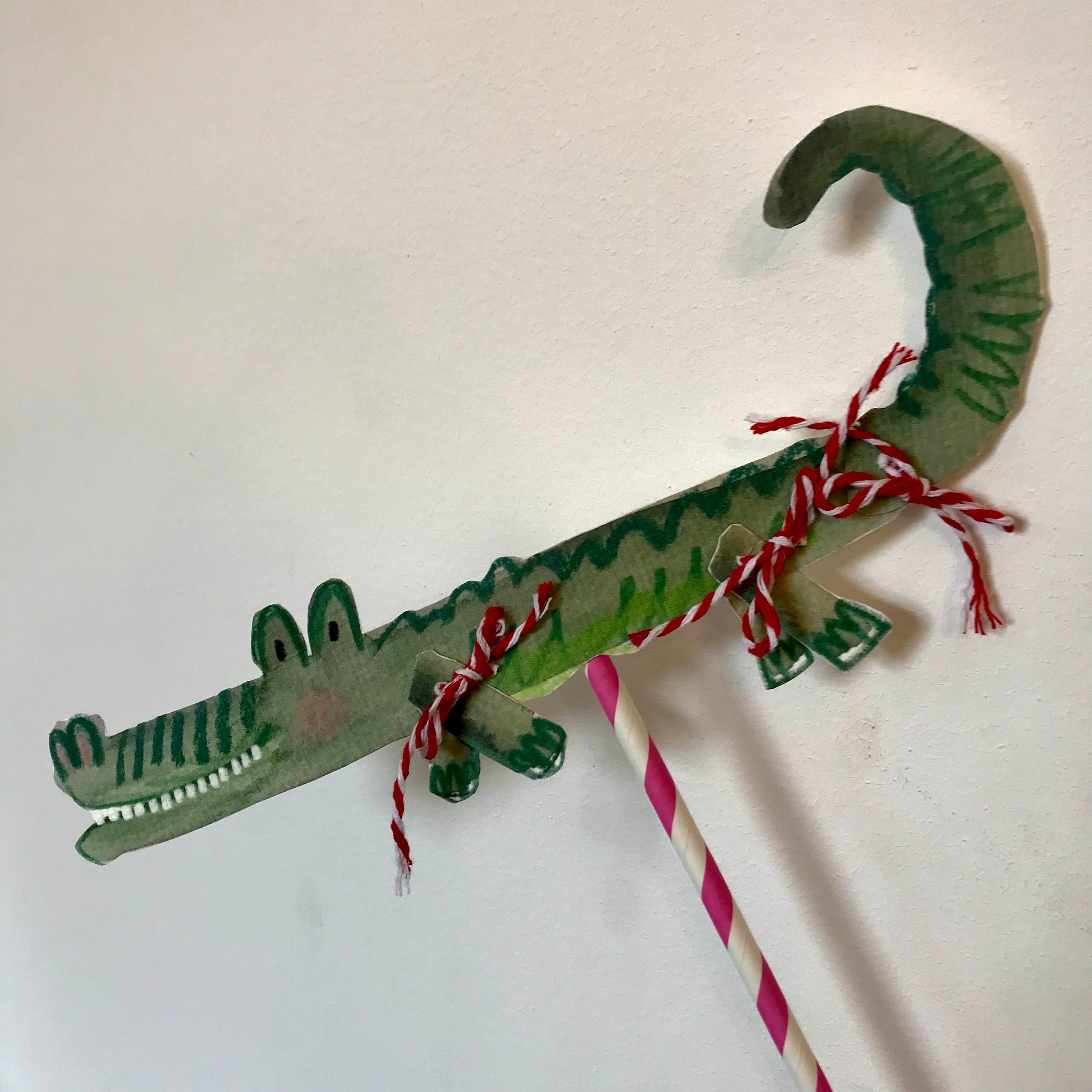 Crocodile Paper Puppet - Animal Paper Doll - Etsy UK