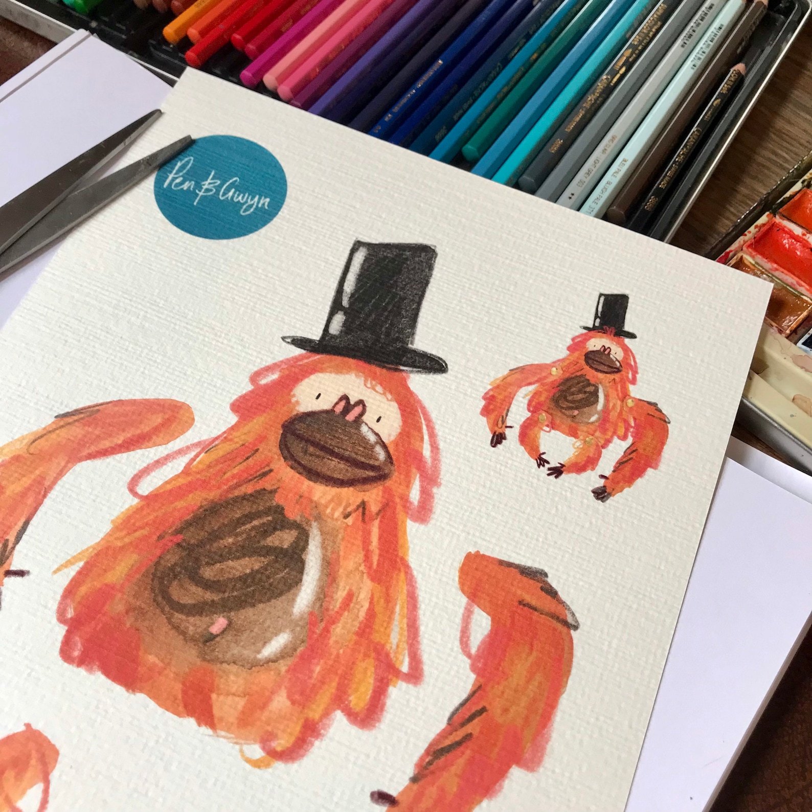 Orangutan / Monkey Paper Puppet - Animal Paper Doll - Etsy UK