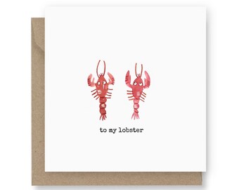 Lobster Birthday Card - Etsy