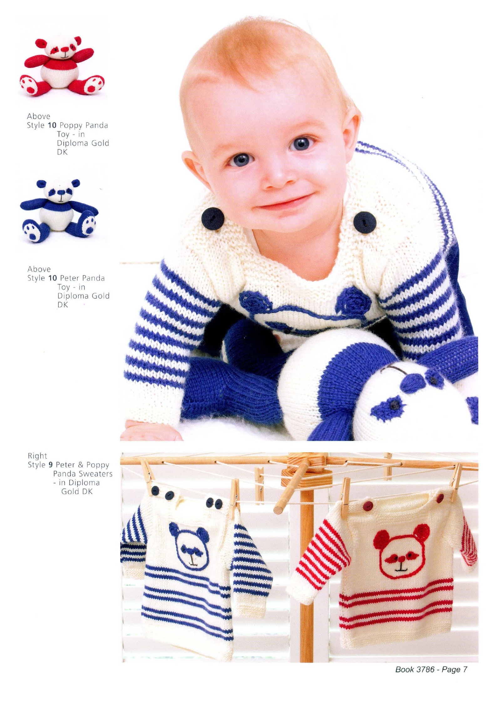 Patons 3786 Baby Sweaters With Matching Toys | Etsy