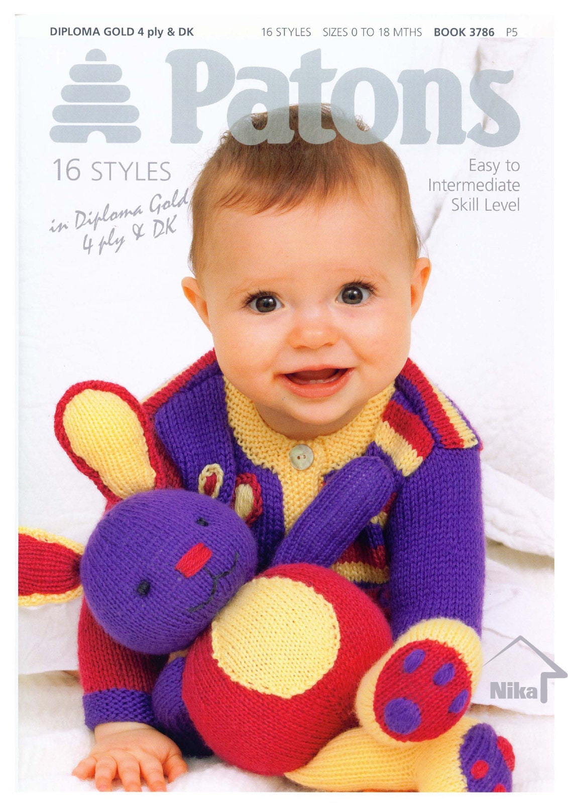 Patons 3786 Baby Sweaters With Matching Toys - Etsy