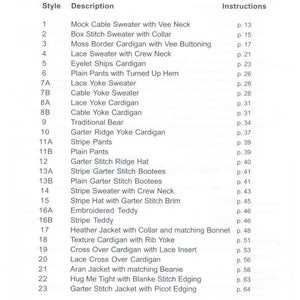 Patons 5000 A Complete Wardrobe of Handknits for Baby - Etsy