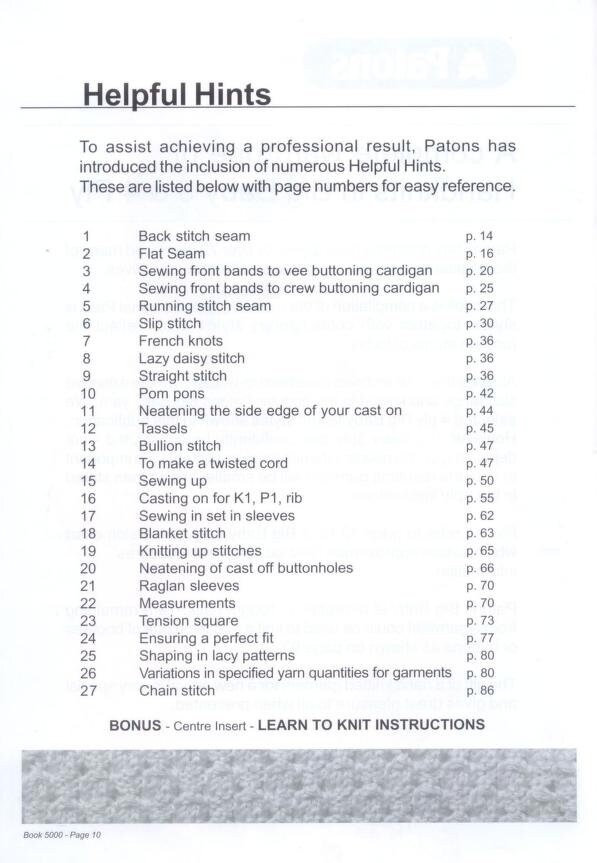 Patons 5000 A Complete Wardrobe of Handknits for Baby - Etsy