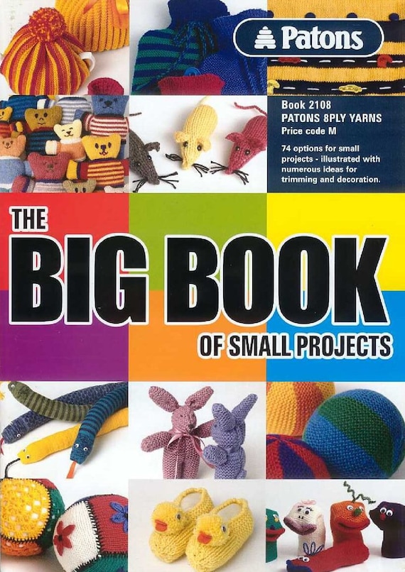 Patons 2108 the Big Book of Small Projects | Etsy