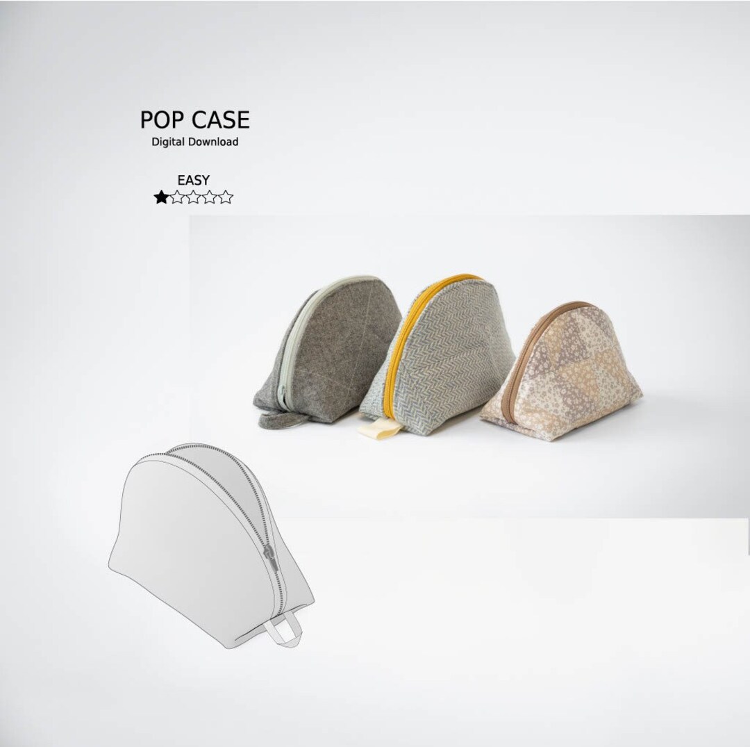Digital SEWING PATTERN pop Case, Cosmetic Bag, Utensil Silo, Make-up ...