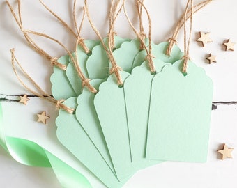 Green Gift Tags | Etsy