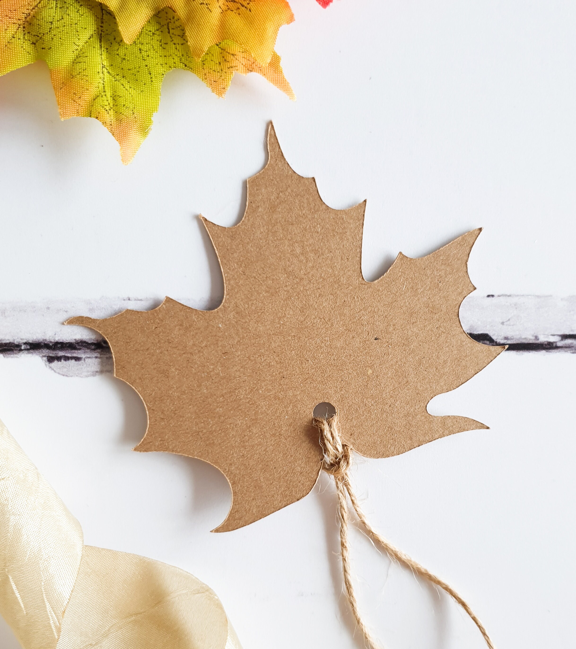 Autumn Leaf Gift Tags X 6, Fall Leaf Gift Labels, Thanksgiving Gift ...