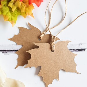 Autumn Leaf Gift Tags X 6, Fall Leaf Gift Labels, Thanksgiving Gift ...