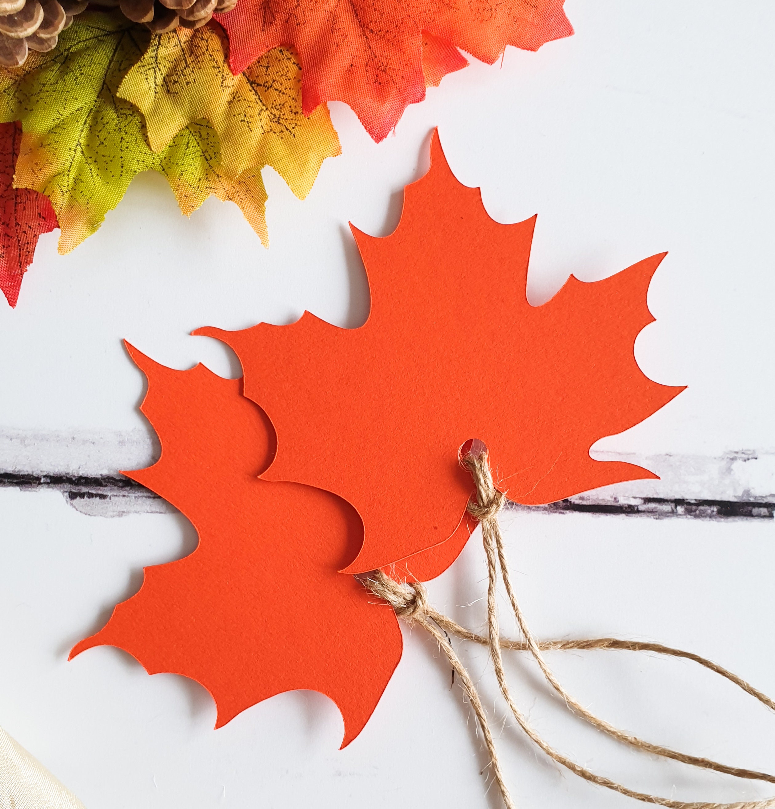 Autumn Leaf Gift Tags X 6, Fall Leaf Gift Labels, Thanksgiving Gift ...