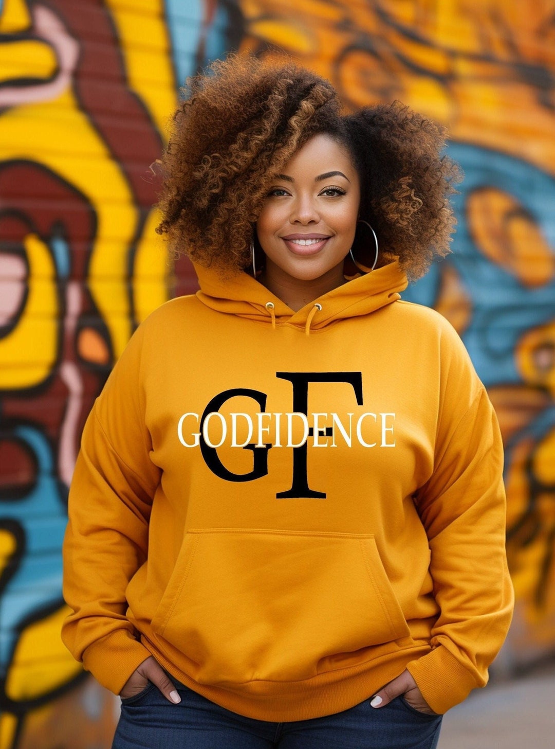 Godfidence Hoodie Christian Faith-based Apparel Inspirational Womens ...