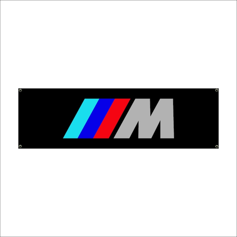 BMW M Logo Banner Vinyl Garage Signoffice or showroom | Etsy