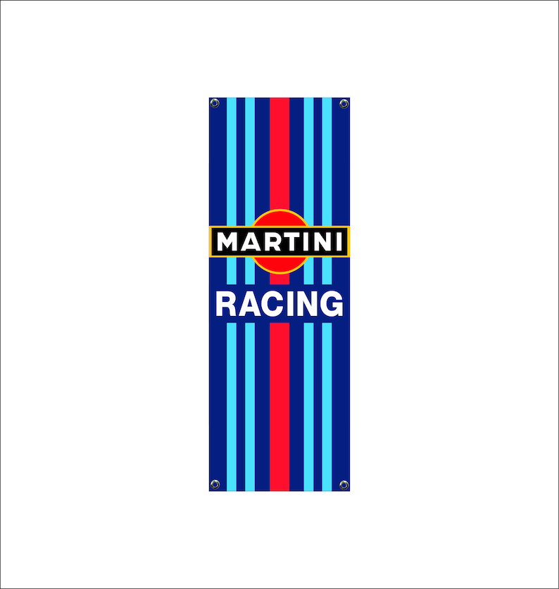 Martini Racing Logo Banner Vinylgarage Signoffice or | Etsy